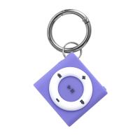 China Eraysun Keychain for Air Tag Durable Silicone Anti-Scratch Mp3 Shaped Protective Cover Custom for Airtag Holder Bumper Case for sale