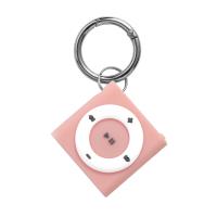 China Eraysun Keychain for Air Tag Durable Silicone Anti-Scratch Mp3 Shaped Protective Cover Custom for Airtag Holder Bumper Case for sale