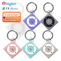 China Eraysun Keychain for Air Tag Durable Silicone Anti-Scratch Mp3 Shaped Protective Cover Custom for Airtag Holder Bumper Case for sale