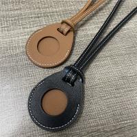 China Eraysun for AirTag Case Genuine Leather Key Ring for Apple Air Tag Keychain Cover Tracker Device Protect Sleeve Protector Bumper for sale