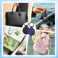 China Eraysun Silicone Protective Case Keychain Anti-lost Tracker Cover Waterproof Holder Shell for Apple AirTag Tracker Accessories for sale