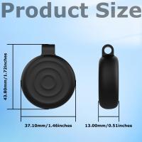 China Eraysun Silicone Protective Case Keychain Anti-lost Tracker Cover Waterproof Holder Shell for Apple AirTag Tracker Accessories for sale