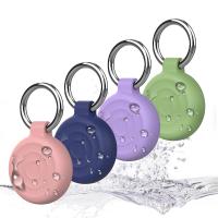 China Eraysun Silicone Protective Case Keychain Anti-lost Tracker Cover Waterproof Holder Shell for Apple AirTag Tracker Accessories for sale