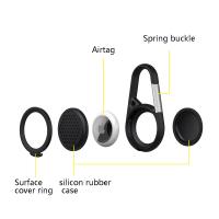 China Eraysun Waterproof Airtag Holder for Apple Air Tags Keychain Shockproof Anti-Scratch GPS AirTag Item Finders Pet Case for sale