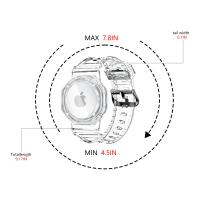 China Eraysun Customized Color TPU Protection for AirTag Wristband Clear TPU Band WristBand Protective Case for Airtag for sale