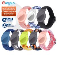China Eraysun for Apple AirTags Kids Wristband Braided Band Anti-Scratch Cover for Air Tag GPS Tracker Holder Watch Strap Bracelet for sale