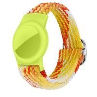 China Eraysun for Apple AirTags Kids Wristband Braided Band Anti-Scratch Cover for Air Tag GPS Tracker Holder Watch Strap Bracelet for sale