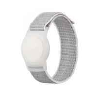 China Eraysun for Air Tags Kids Wristband Nylon 20mm Sport Loop Anti-Scratch Cover GPS Tracker Holder Bracelet Watch Strap for sale