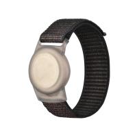 China Eraysun for Air Tags Kids Wristband Nylon 20mm Sport Loop Anti-Scratch Cover GPS Tracker Holder Bracelet Watch Strap for sale