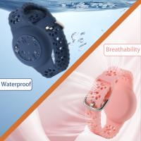 China Eraysun for Airtag Holder Wristband Cat Claw Pattern Kids Bracelet Waterproof Shockproof Silicone Case Anti-Lost Watch Band for sale