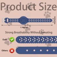 China Eraysun for Airtag Holder Wristband Cat Claw Pattern Kids Bracelet Waterproof Shockproof Silicone Case Anti-Lost Watch Band for sale