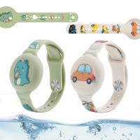China Eraysun for Airtag Holder Wristband Cat Claw Pattern Kids Bracelet Waterproof Shockproof Silicone Case Anti-Lost Watch Band for sale