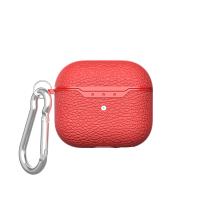 China Case for Apple Airpods 3 2021 Cover Lichi Pattern Leather  Wireless Earphone Cover for AirPods 3 for sale