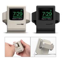 China Silicone Holder Smart Watch Charger Stand for Apple Watch Series 1 2 3 IWatch Dock Retro PC Design Mac Shape for sale