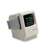 China Silicone Holder Smart Watch Charger Stand for Apple Watch Series 1 2 3 IWatch Dock Retro PC Design Mac Shape for sale