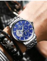 China Quartz Casual Men's Fashion Date Watches Popular Ladies Mens Quartz Watch Clock Stainless Steel Band Wrist Luxury Quartz Watch for sale