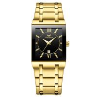 China High Quality Stainless Steel Strap Women Quartz Rose Gold Square Design Fashion Luxury Business Luminous Ladies Quartz Watches for sale