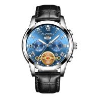 China Luxury Stainless Steel Band Business Waterproof Multifunction Trend Design Automatic Watch Men's Calendar for Men Quartz Watches for sale