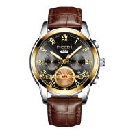 China Luxury Stainless Steel Band Business Waterproof Multifunction Trend Design Automatic Watch Men's Calendar for Men Quartz Watches for sale
