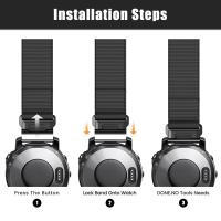 China Eraysun Nylon Watch Band for Garmin 22mm 26mm Quick Fit Strap Metal Buckle Sport Adjustable Breathable Elastic Watch Bands for sale