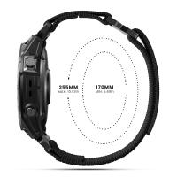 China Eraysun Nylon Watch Band for Garmin 22mm 26mm Quick Fit Strap Metal Buckle Sport Adjustable Breathable Elastic Watch Bands for sale