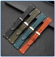 China Eraysun High Quality Top Grain Italy Leather Watch Straps 20mm Tapered Custom Logo Waterproof Genuine Leather Watch Bands for sale