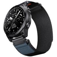 China Eraysun Quick Release Strap 22/26mm for Garmin Fenix 7 7X Pro 6 6X 5 5X Plus Instinctive 2 Replacement Elastic Nylon Watch Bands for sale