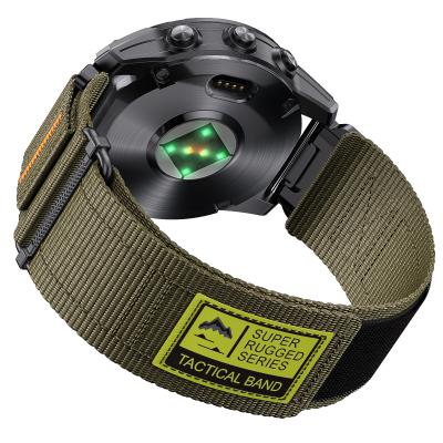 China Eraysun Quick Release Strap 22/26mm for Garmin Fenix 7 7X Pro 6 6X 5 5X Plus Instinctive 2 Replacement Elastic Nylon Watch Bands for sale