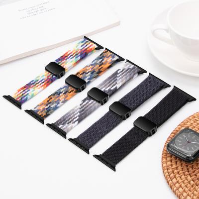 China Stretchy Nylon Solo Loop for Apple Watch Band Series 10 46mm 42mm 44mm 40mm SE 3 Soft Elastic Sport Strap for Women Men for sale