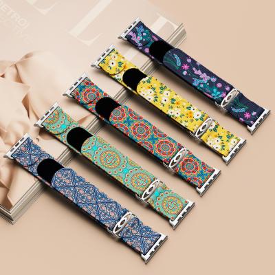 China Nylon Watch Band 42/44/45/49mm Fabric Bracelet for iWatch Series 8/9/10 Ultra 2 Breathable Soft Sport for Apple Watch Band for sale