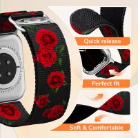 China Nylon Watch Band 42/44/45/49mm Fabric Bracelet for iWatch Series 8/9/10 Ultra 2 Breathable Soft Sport for Apple Watch Band for sale