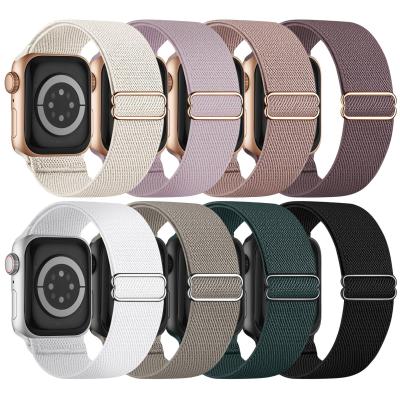 China Series 10 46mm Band for Apple Watch Series 11 9 8 SE 3 45mm 44mm 42mm Nylon Sport Loop Strap for IWatch Ultra 2 Wristband for sale