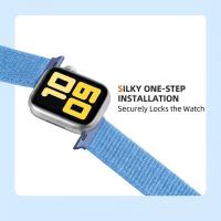 China Colorful Nylon Watch Strap for Apple Watch Series 10 46mm 42mm Series 8 7 45mm 41mm SE 3 Ultra 2 Woven Sport Band for Women for sale
