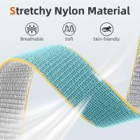 China Colorful Nylon Watch Strap for Apple Watch Series 10 46mm 42mm Series 8 7 45mm 41mm SE 3 Ultra 2 Woven Sport Band for Women for sale