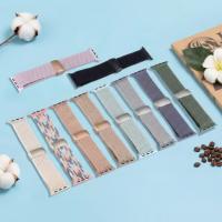 China Multicolor Nylon Watch Strap for Apple Watch Series 10 9 8 SE 3 46mm 45mm 44mm 42mm 41mm 40mm 38mm Sport Loop Band for IWatch for sale