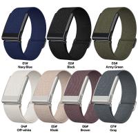 China Breathable Elastic Braided Nylon Band for Whoop MG Soft Comfort Strap Universal Fitness Tracker Nylon Watch Straps for sale