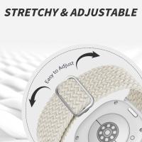 China Wholesale Stretchy Nylon Watch Band 40mm for Samsung Galaxy Watch 8 FE Skin Friendly Yarn Fabric Strap Women for sale