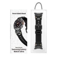 China Eraysun Luxury Sports Rubber Watch Strap for Samsung Galaxy Ultra 47mm Waterproof Adjustable Breathable Silicone Watch Band for sale
