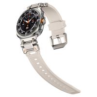 China Eraysun Luxury Sports Rubber Watch Strap for Samsung Galaxy Ultra 47mm Waterproof Adjustable Breathable Silicone Watch Band for sale