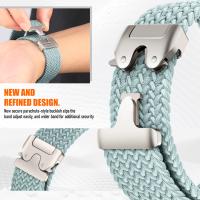 China Custom Elastic Nylon Watch Strap 41mm 45mm for Google Pixel Watch 4 3 2  Fabric Seamless Adjustable Band Women for sale