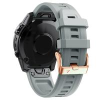 China Replacement Popular Quick Fit for Men Luxury Silicone Watch Strap Rose Gold Buckle for Garmin Fenix 7S 20mm Silicone Watch Band for sale