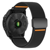 China Nylon Watch Strap 22mm 26mm Quick Release for Garmin Fenix 5/6/7/8 Pro Plus 47mm for Garmin Forerunner 965 Elastic Magnetic Band for sale