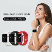 China Soft Silicone Sport Watch Band 49mm 45mm for 46mm Apple Watch Series 11 10 9 8 7 SE 3 2 Ultra 3 2 Rubber Wristband Strap for Men for sale