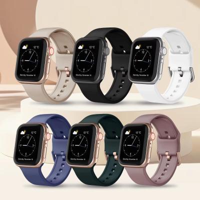 China Mens Silicone Rubber Strap 49mm 45mm 44mm for Apple Watch Ultra 3 2 Series 11 10 9 8 SE 3 2 Sport Watch Band for sale