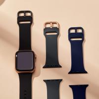 China Mens Silicone Rubber Strap 49mm 45mm 44mm for Apple Watch Ultra 3 2 Series 11 10 9 8 SE 3 2 Sport Watch Band for sale