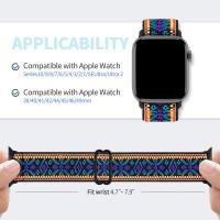 China Soft Fabric Watch Band for Apple Watch Series 10 46mm 42mm Series 9 8 7 45mm 41mm Nylon Sport Strap for Women Men Daily for sale