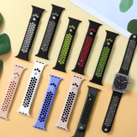 China Mens Silicone Watch Band 49mm 45mm for Apple Watch Ultra 3 2 Series 11 10 9 8 SE Rubber Sport Strap for sale