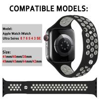 China Mens Silicone Watch Band 49mm 45mm for Apple Watch Ultra 3 2 Series 11 10 9 8 SE Rubber Sport Strap for sale