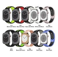 China Mens Silicone Watch Band 49mm 45mm for Apple Watch Ultra 3 2 Series 11 10 9 8 SE Rubber Sport Strap for sale