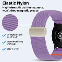 China Custom Braided Nylon Magnetic Elastic Watch Strap 20mm 22mm Universal Comfort Fit Breathable Sport Elastic Watch Strap for sale